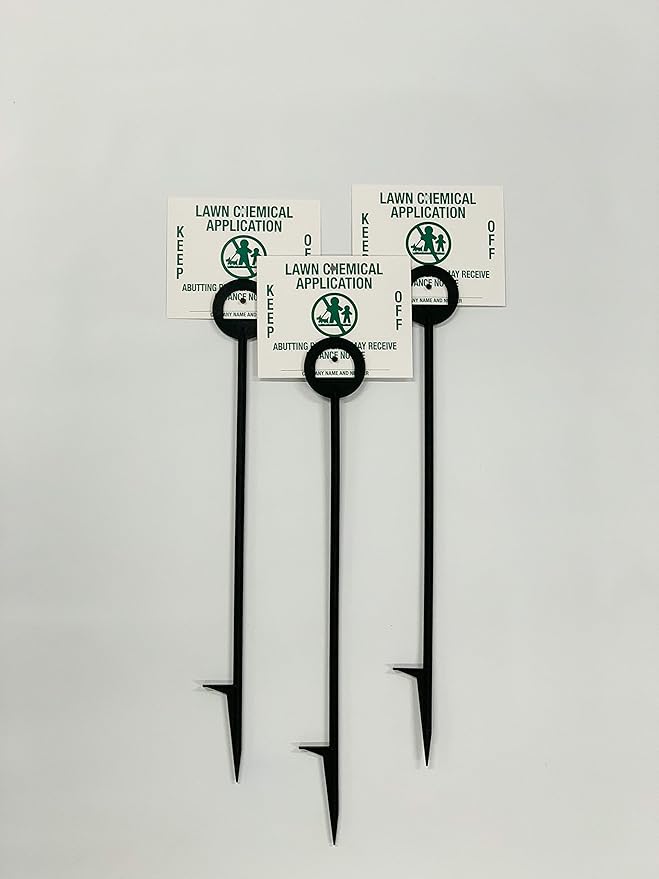 Amazon.com : Lawn Treatment Application Stakes & Ohio Signs (Premium ...