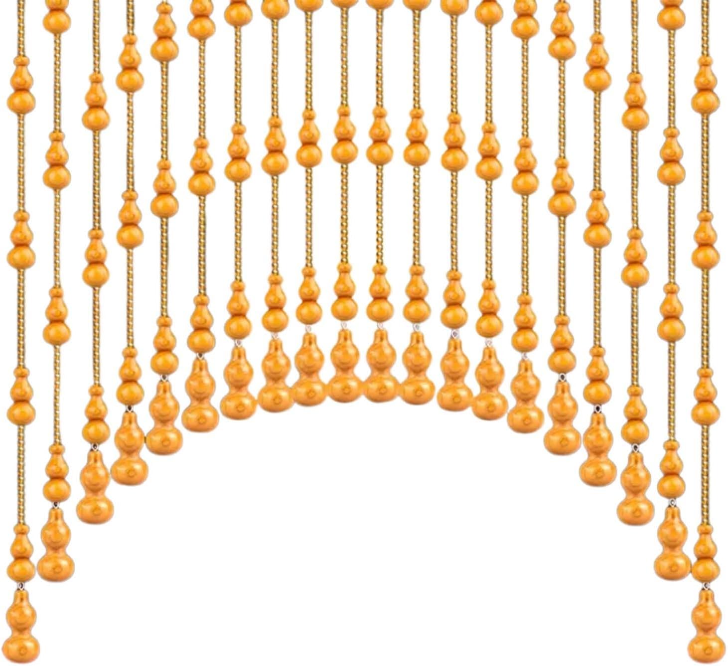 Amazon.com: Bamboo Beaded Room Divider Curtain 31 Strands Door String ...