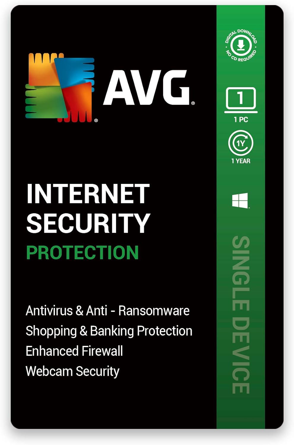 AVG Internet Security | 1 PC 1 Year | Email Delivery in 1 hour : Amazon ...