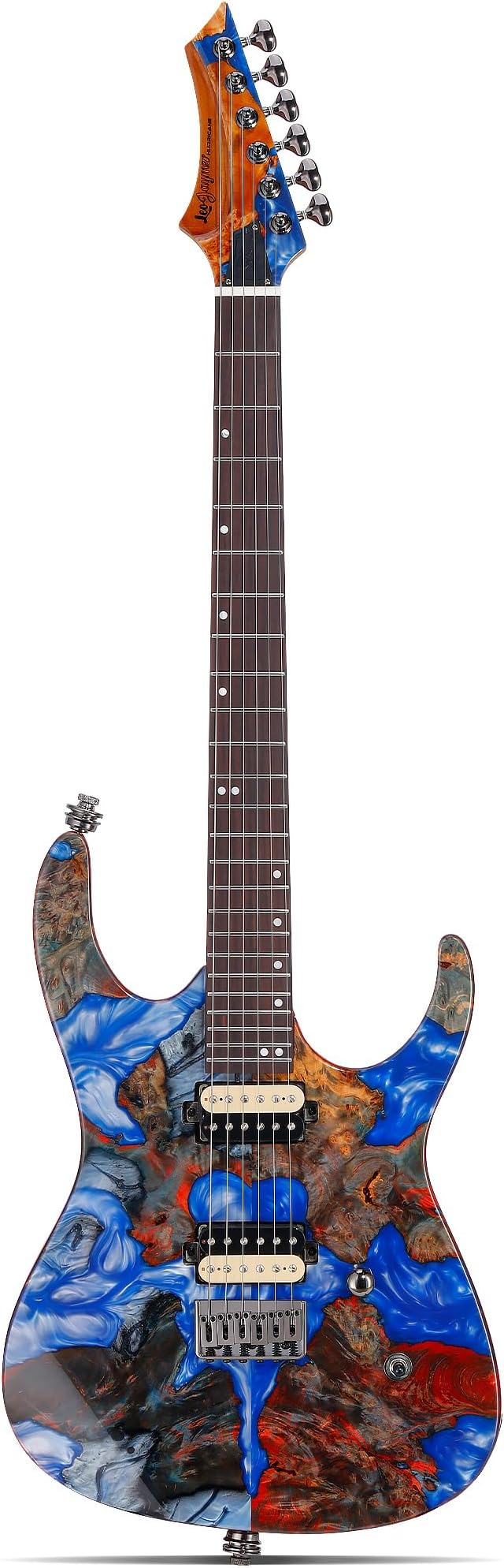 Amazon.com: Vola Electric Guitar OZ RV ROA MC Sand Blast White Matte ...