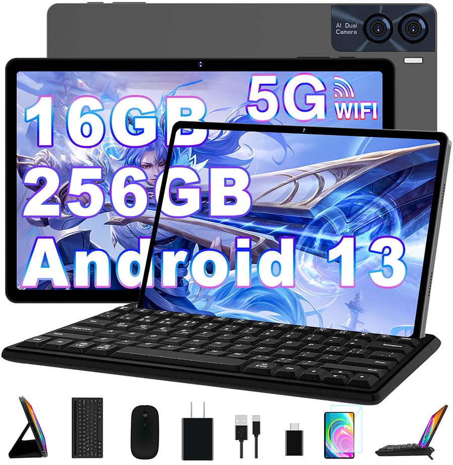 Newest Android 13 11 Inch Tablet Octa-Cores 16GB RAM+256GB ROM, 2K ...