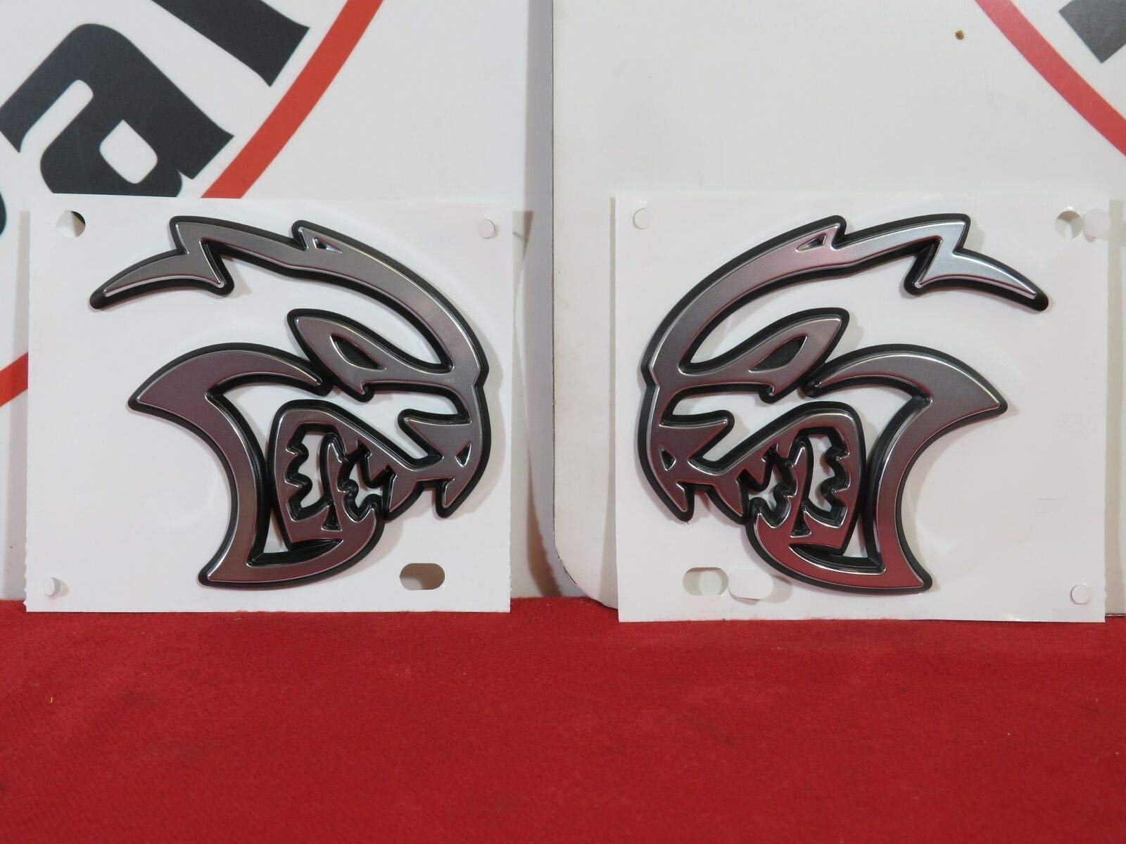2020-2021 DODGE CHARGER Right & Left SRT Hellcat Fender Badge NEW OEM ...