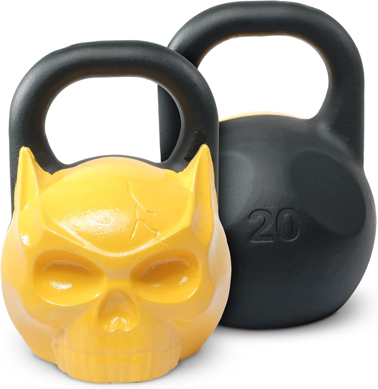 Amazon.com : Fringe Sport Hell's Bells Skull Kettlebells (20 kg / 44 ...