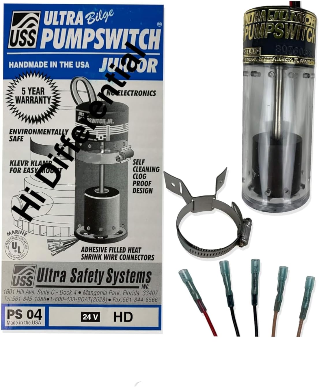 Amazon.com: ULTRA Bilge Pumpswitch Sr. Float UPS-04, High Water ...