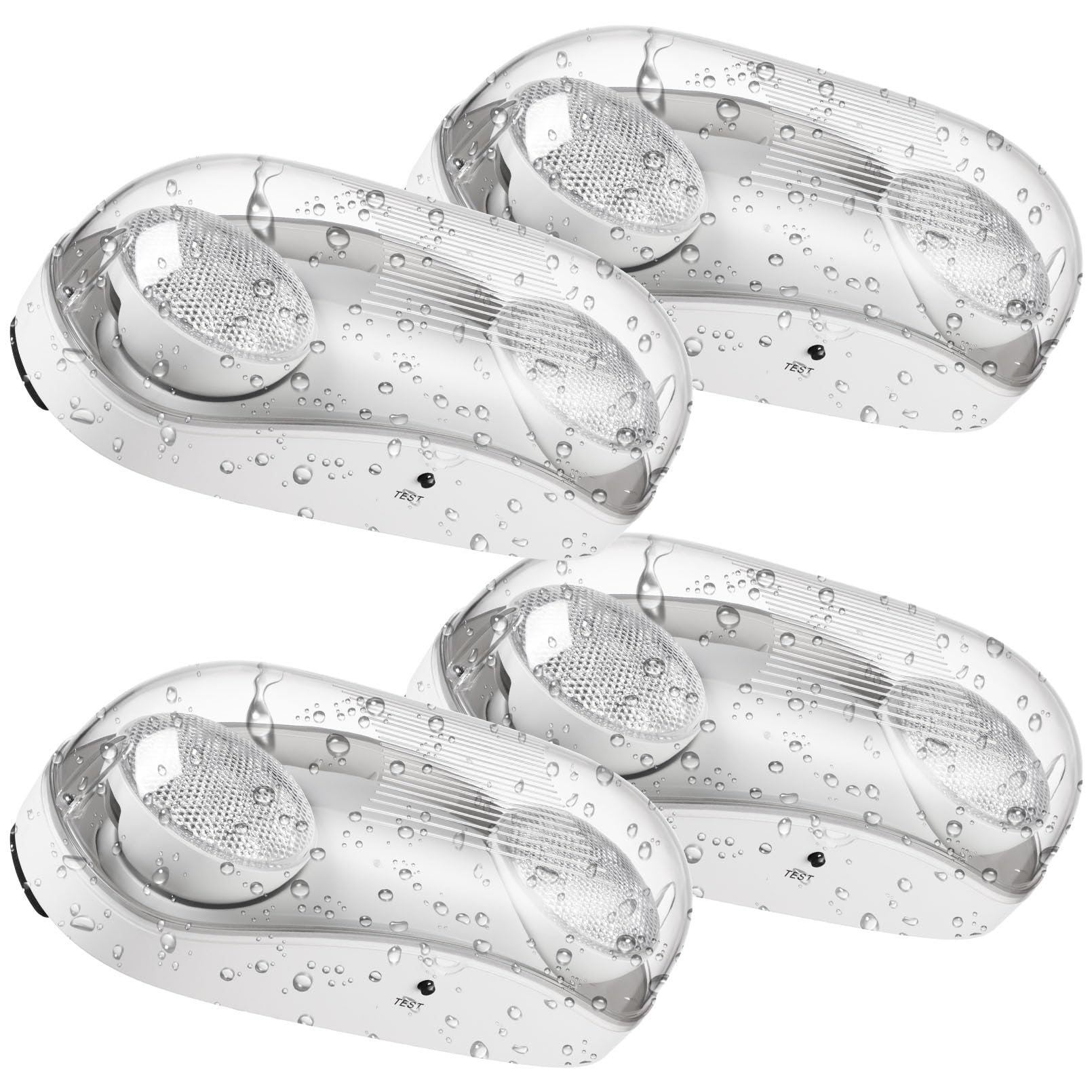 LEONLITE Outdoor Emergency Light, Wet Location, Exterior Emergency ...