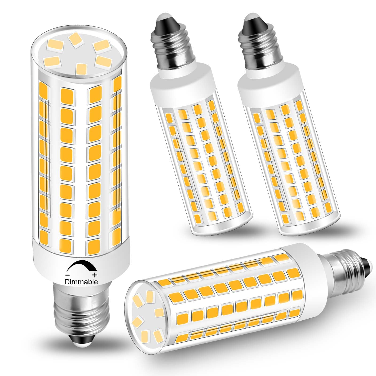 E11 LED Bulb Dimmable,JDE11 75W Halogen Bulbs Equivalent,T4 Mini ...