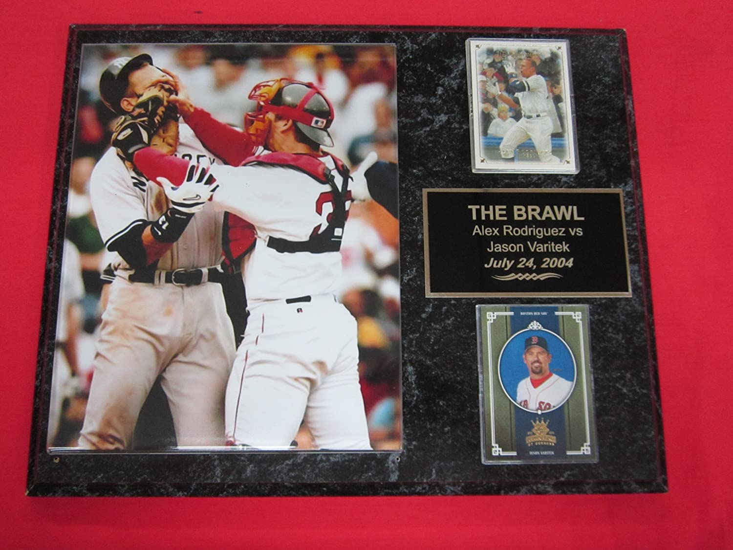 Alex Rodriguez Jason Varitek Fight 2 Card Plaque W 8x10 | Desertcart ...