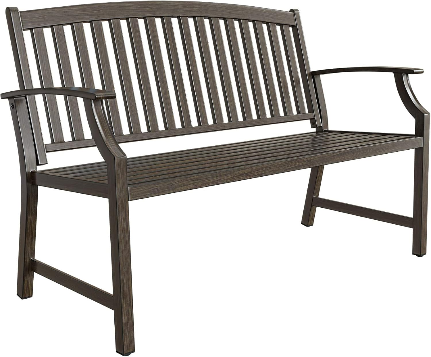Amazon.com: Grand Patio Outdoor Bench Garden Bench with Steel Armrests ...