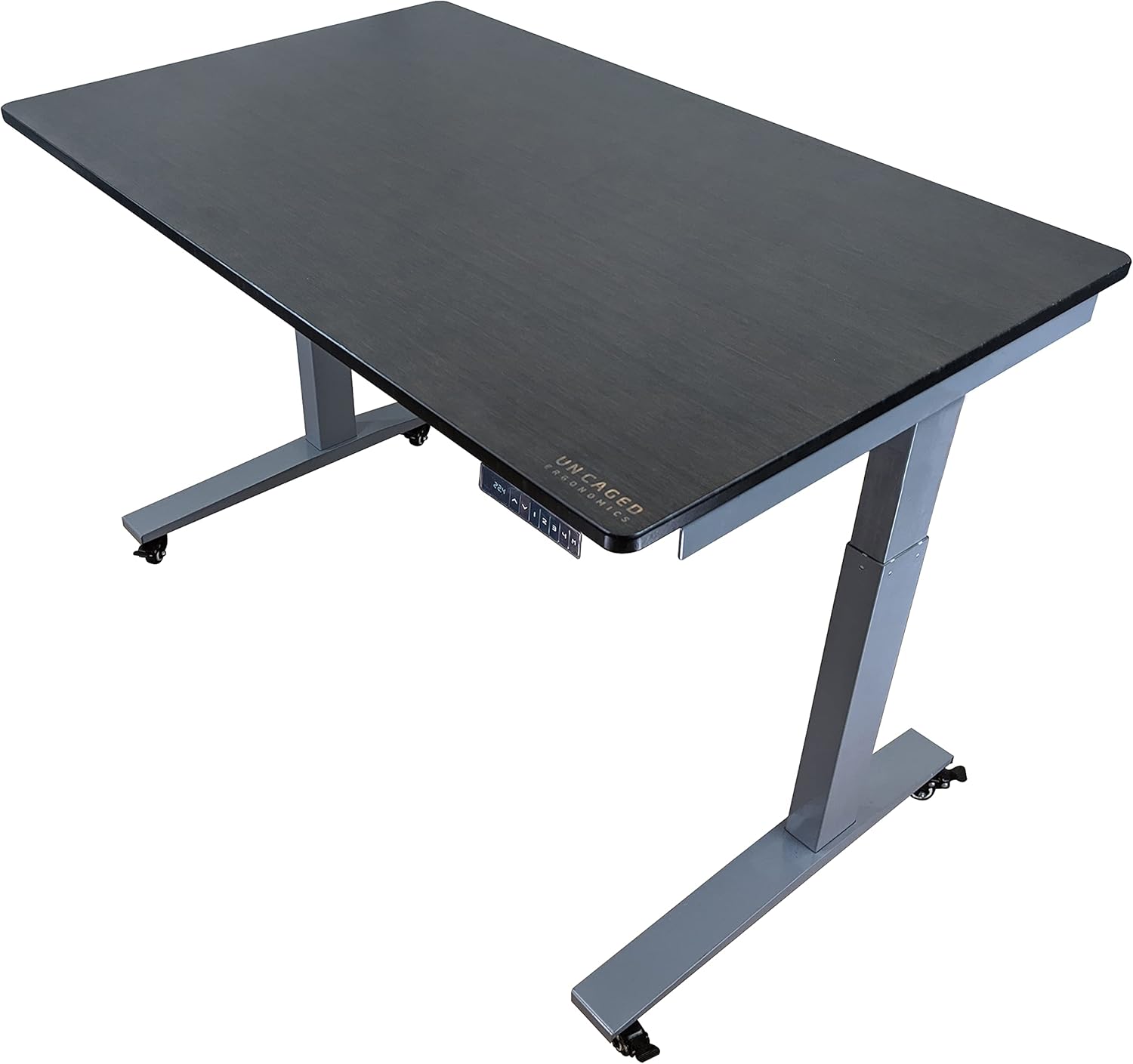 Rise UP Dual Motor Electric Standing Desk 60x30 Black Desktop Premium ...