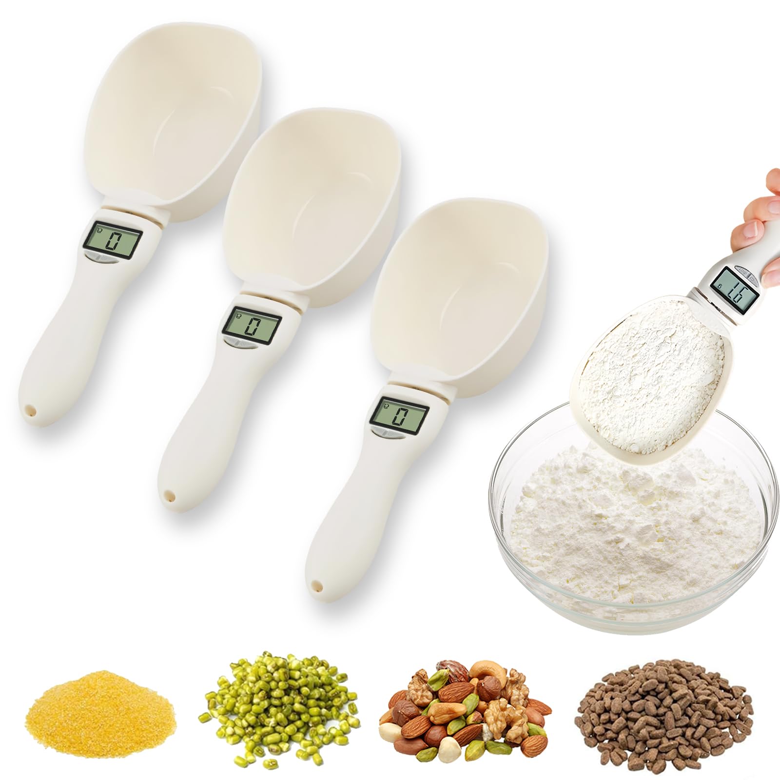 Amazon.com: Food Measuring Scoop Scale, Digital Measuring Spoon ...