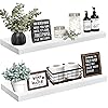 Amazon.com: Floating Shelves White 36 Inch Long, 9.3" Deep Floating ...