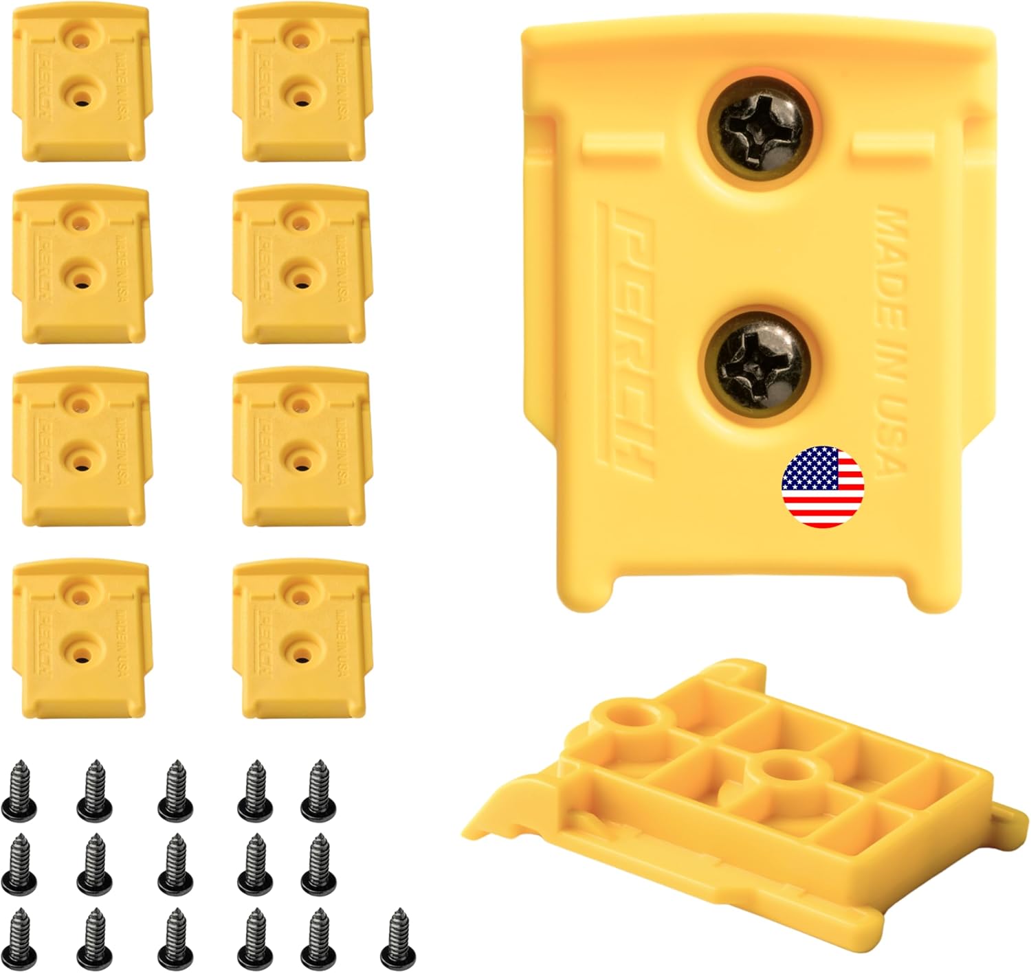 Amazon.com: PERCH 9 Pack Tool Holder Wall Mount for DeWalt 20v/60v ...