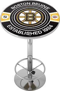 Amazon.com: Trademark Gameroom Boston Bruins Patch Bar Table with ...