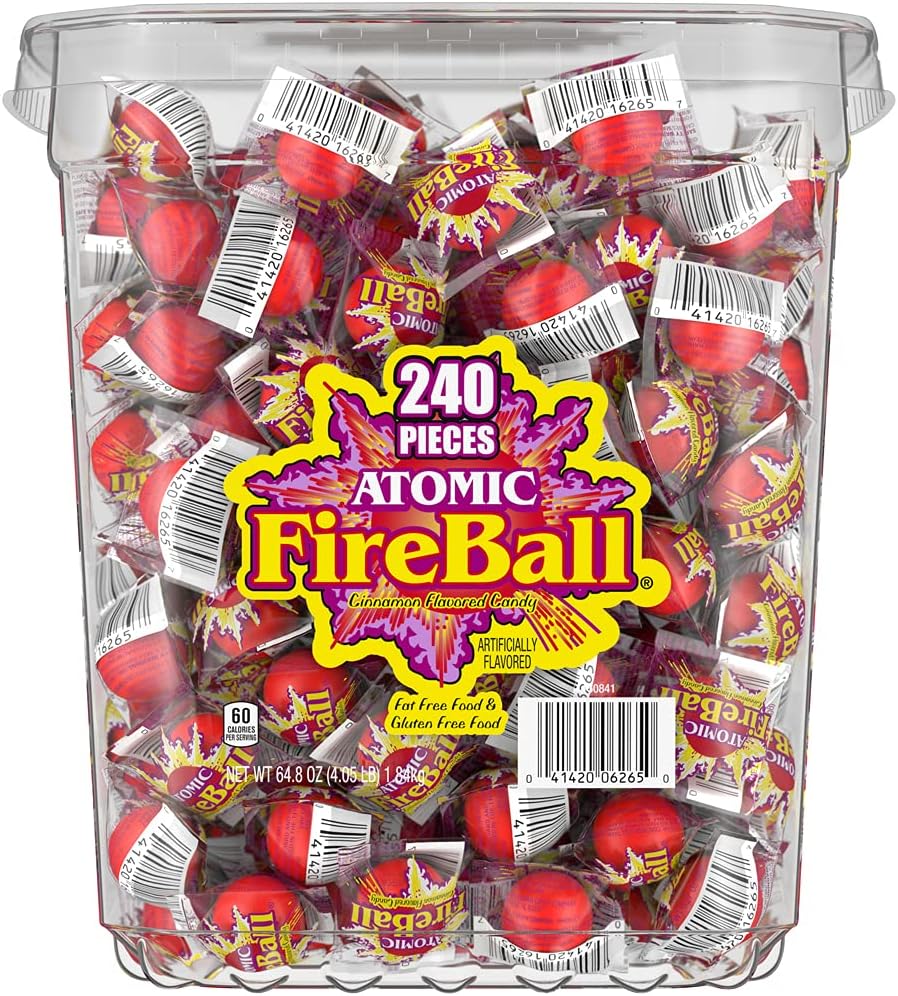 Amazon.com : Atomic Fireballs Candy 4.05 Pound Bulk Tub (Pack of 6 ...