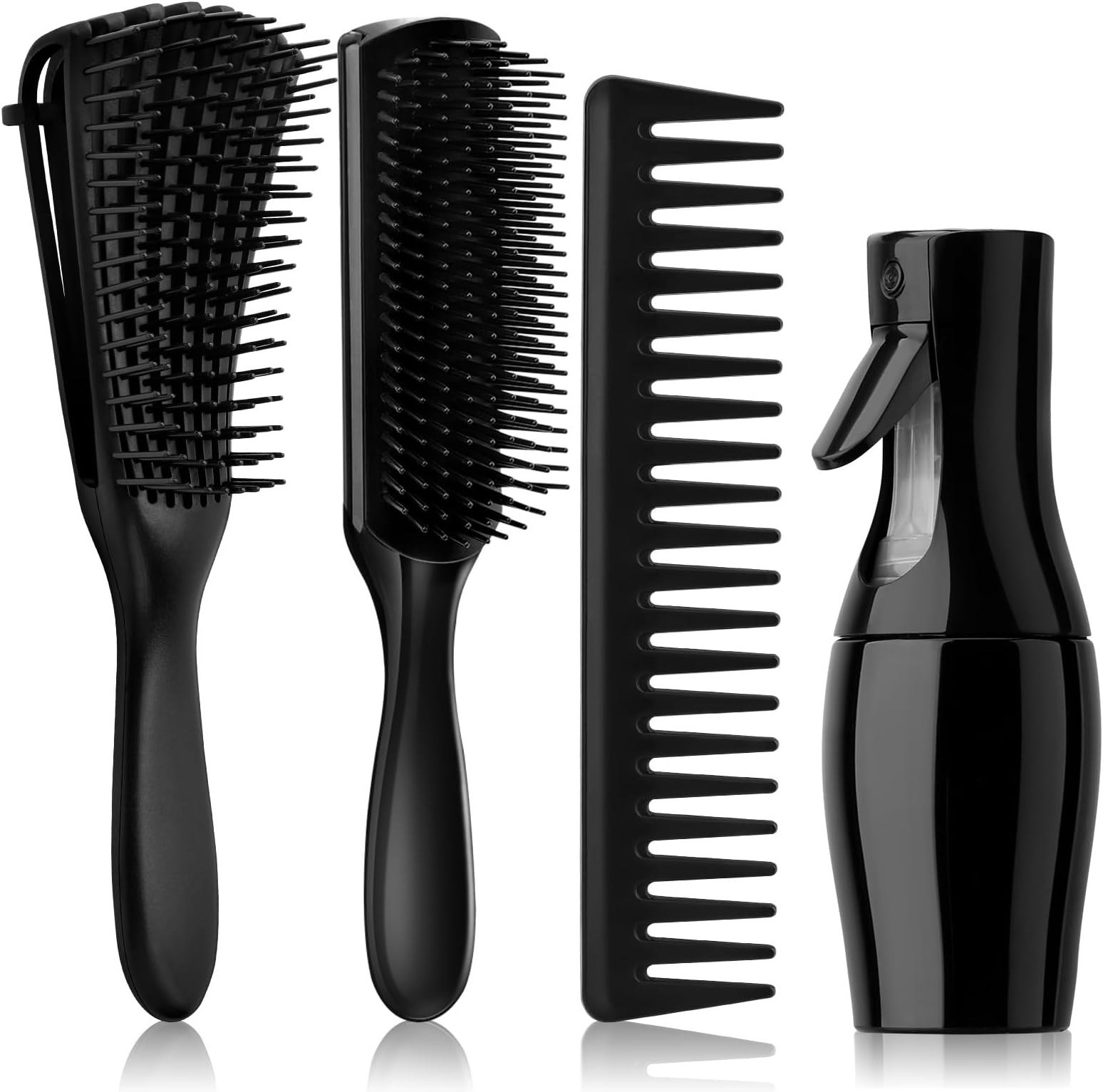 Amazon.com : 7pcs Hair Essentials Set: Spray Bottle, Detangling Brush ...