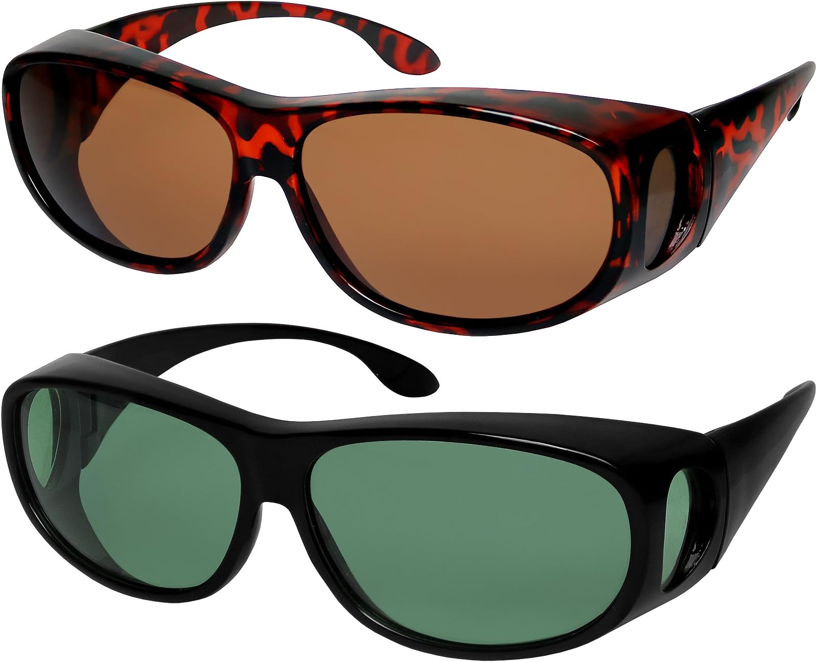 Amazon.com: Fit Over Sunglasses Polarized Lens Wear Over Prescription ...