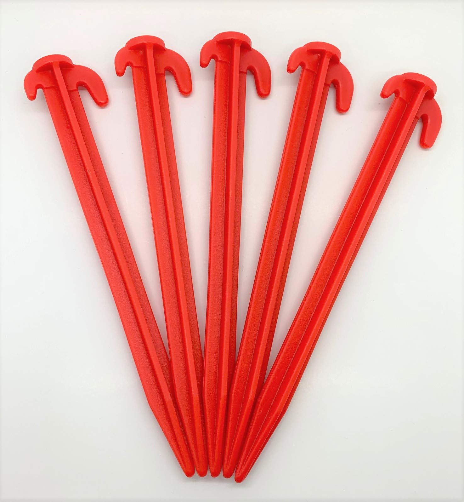 Masona 50x 20cm Red Plastic Tent Pegs : Amazon.co.uk: Sports & Outdoors
