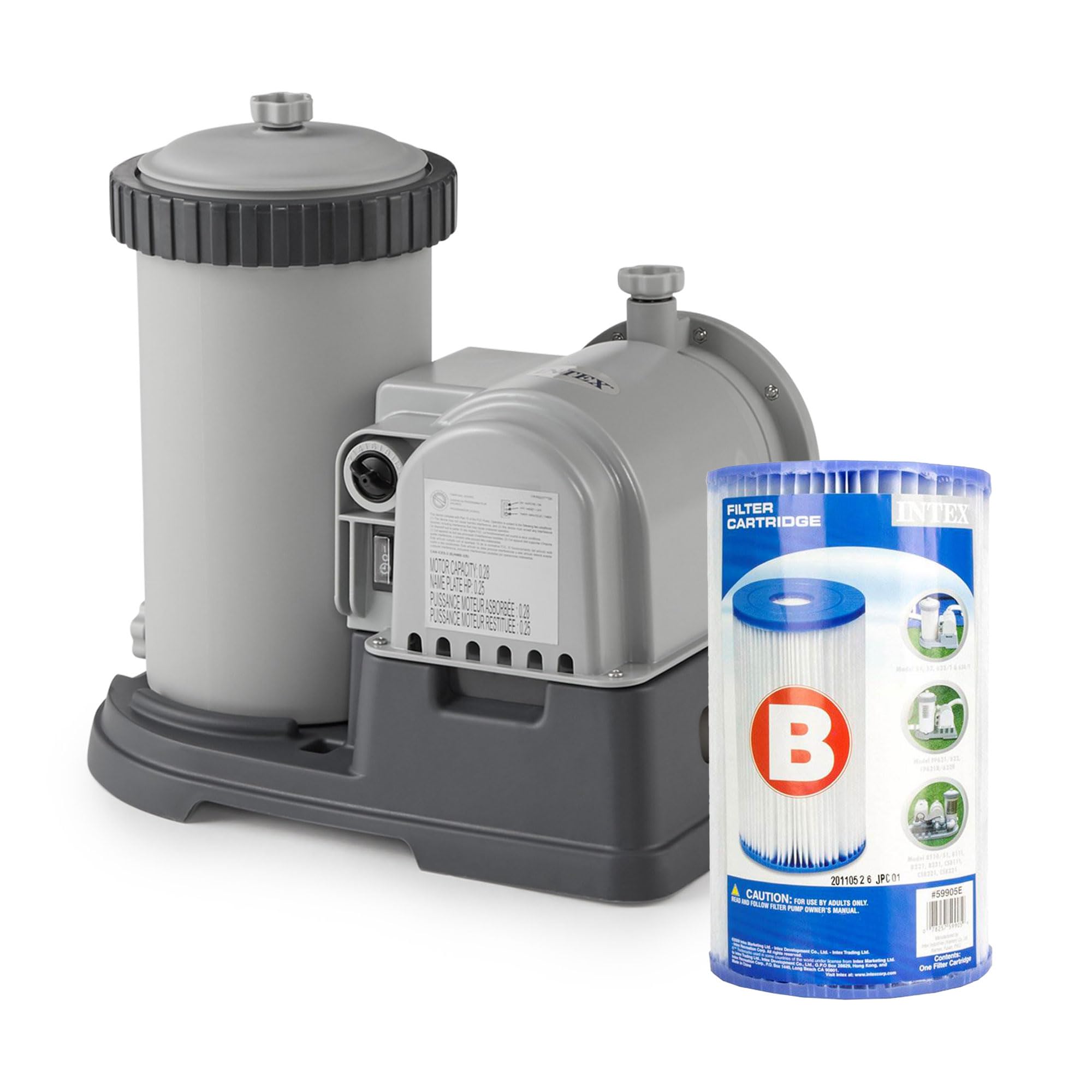 Snapklik.com : Intex 2500 GPH Swimming Pool Filter Pump