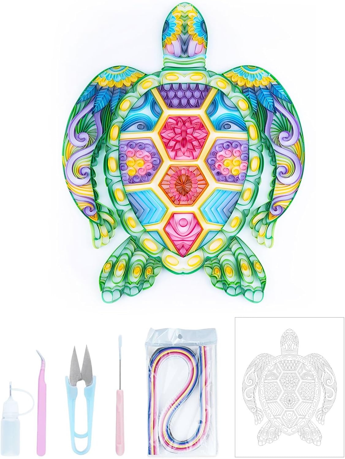 Amazon.com: Uniquilling Quilling Paper Quilling Kit for Adults Beginner ...