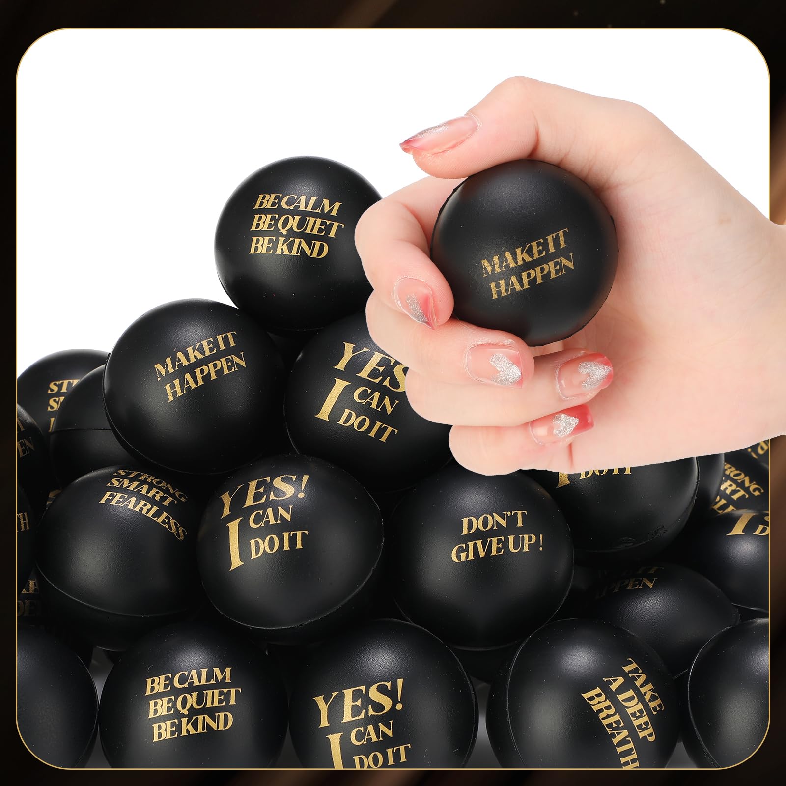 Snapklik.com : Jerify 60 Pcs Motivational Stress Balls Quote Relief ...
