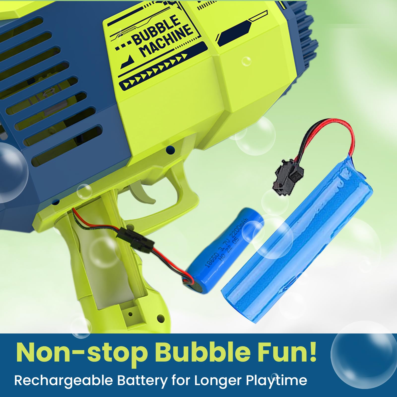Pro Deals Bubble Machine Gun 132 Holes Bubble Blower | Rocket Launcher ...