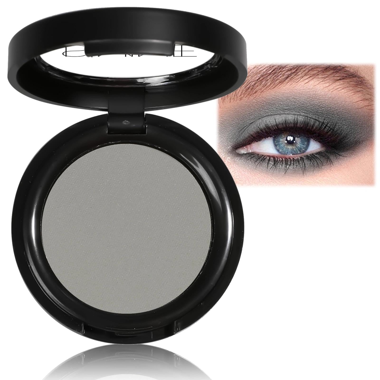 Matte Grey Single Eyeshadow - Pressed Fine Powder, Intensely Pigmented ...