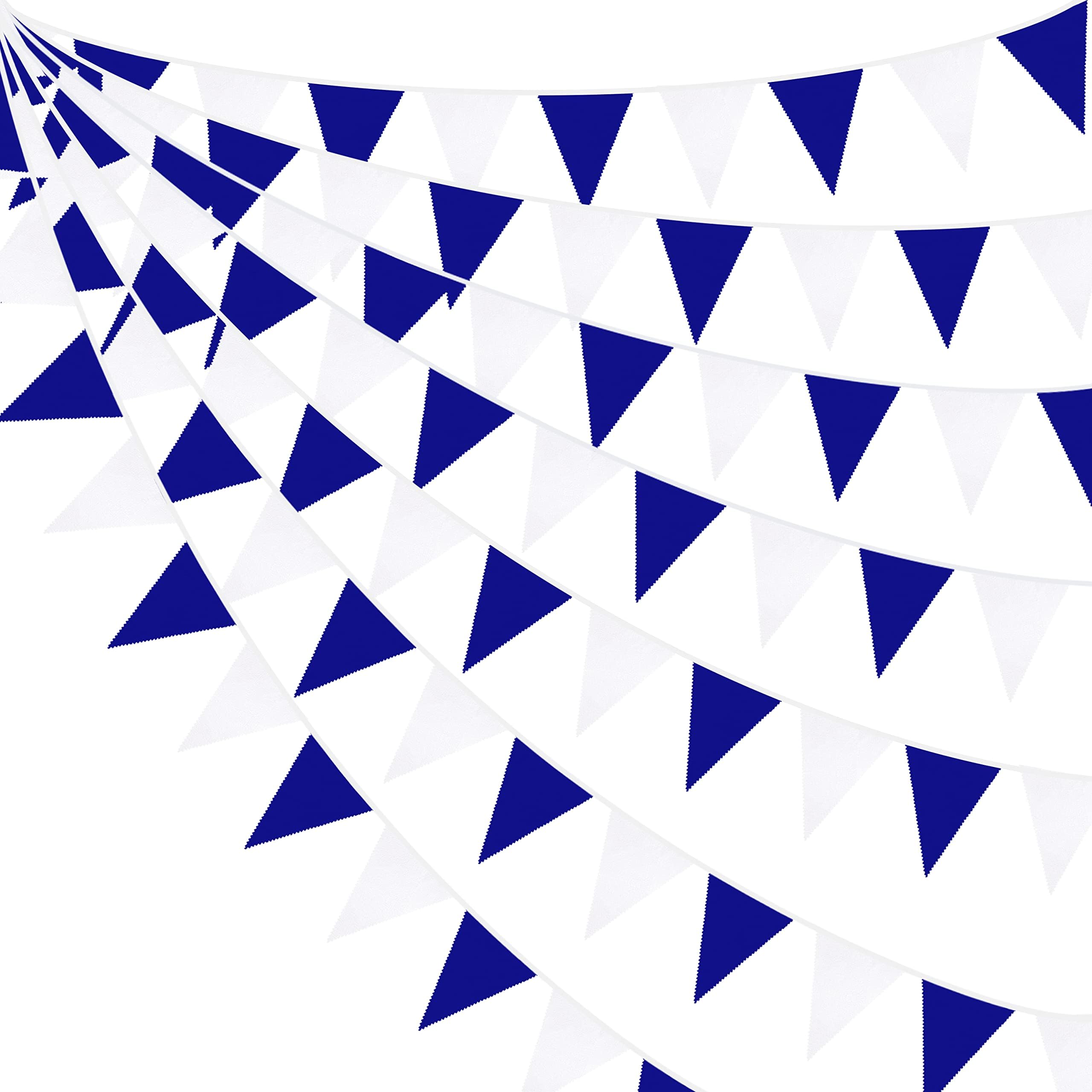 Amazon.com: 10M/32Ft Royal Blue Party Decorations Triangle Flag Pennant ...