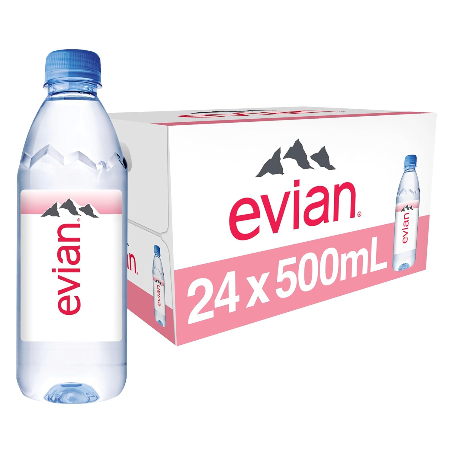 Amazon.com: evian Natural Spring Water, PH Balanced with Natural ...