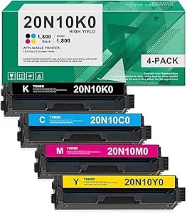 Amazon.com: CS331 CX331 Toner Cartridge Set: Dophn 4 Pack 20N10K0 ...