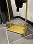 Amazon.com: Gold Racks for Boutique, Clothing Display Rack, Double Pole ...