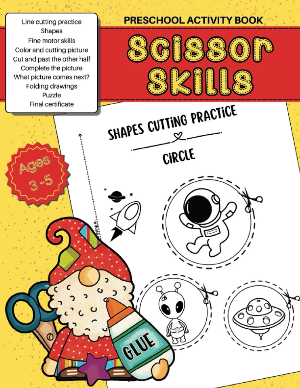 Scissor Skills Preschool Activity Book: Fun Cutting and Coloring Book ...