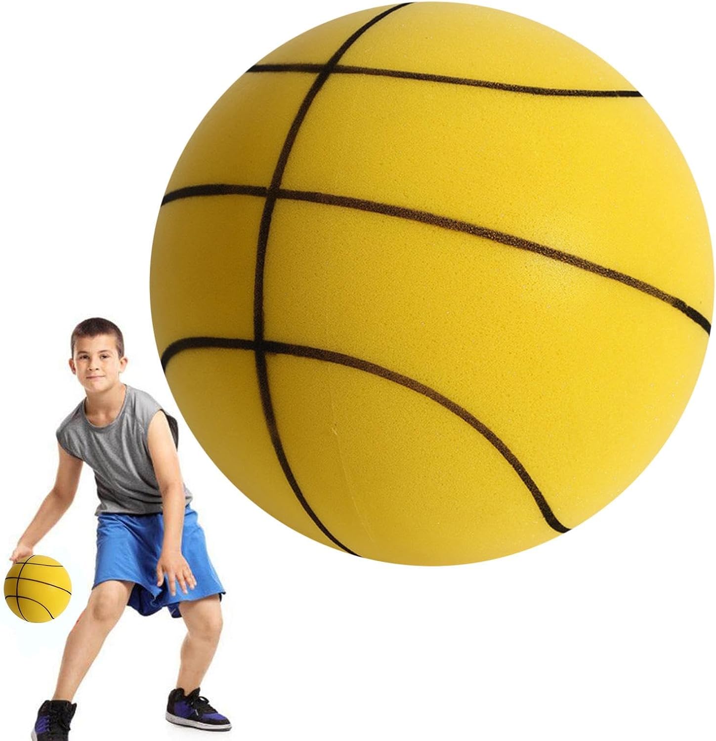 Amazon.com: Silent Basketball Dribbling Indoor, Hush Handle Basketball ...
