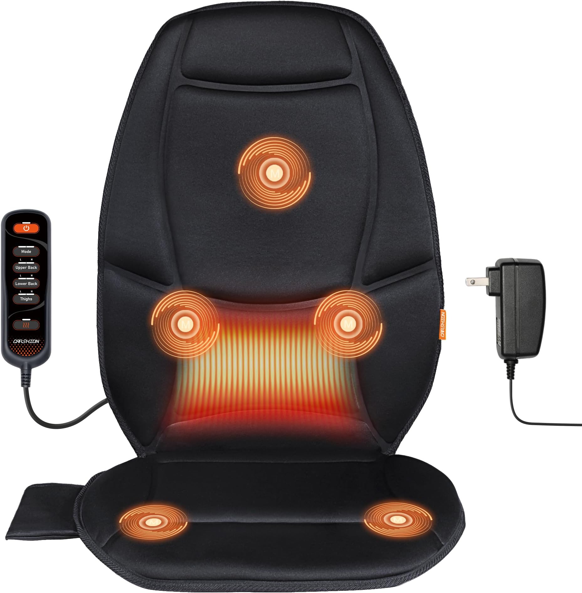 Amazon.com: COMFIER Vibration Massage Chair Pad,Heated Chair Back ...