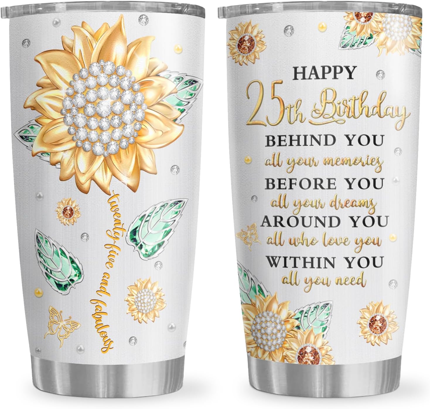 Amazon Biomlon 25th Birthday Gifts For Women Tumbler 20oz Gift amazon-biomlon-25th-birthday-gifts-for-women-tumbler-20oz-gift
