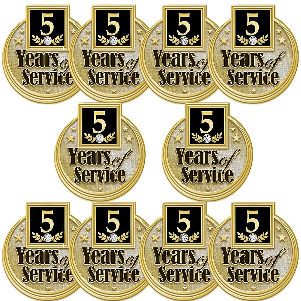 Amazon.com: 5 Years Recognition Pin, 5 Years Of Service Pins, Sold In ...
