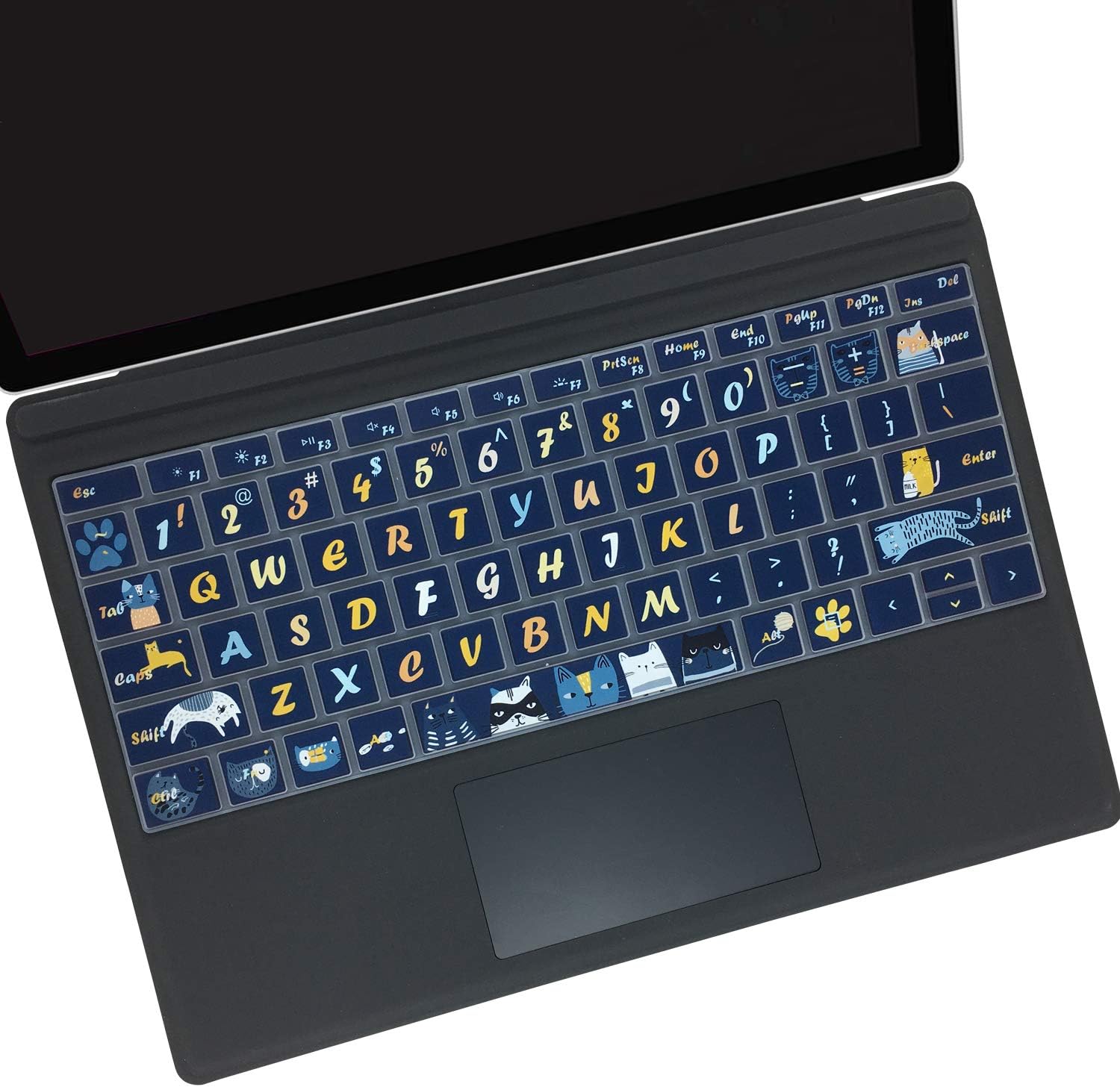 Amazon.com: WSLUCKO Silicon Keyboard Cover Skin for Microsoft Surface ...