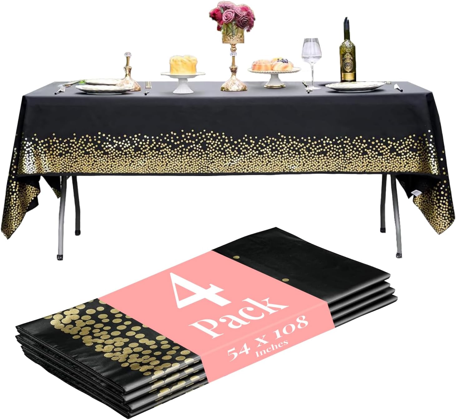 Amazon.com: 3pcs Roaring 1920's Party Decorations Great 20’s Plastic Tablecover Table Cloth for ...