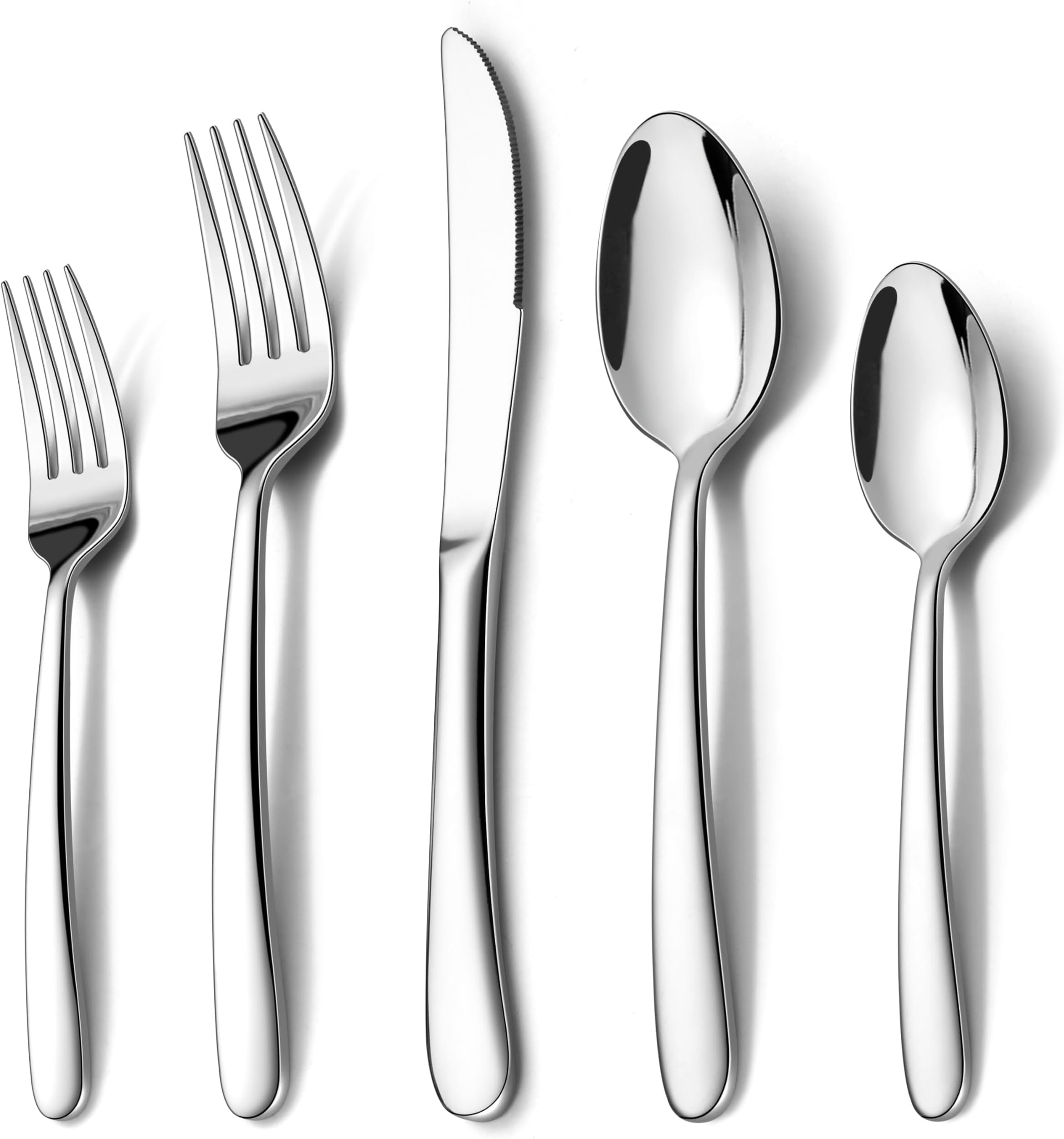 Amazon.com | Sagler 20-Piece Flatware Set - heavy duty flatware sets ...