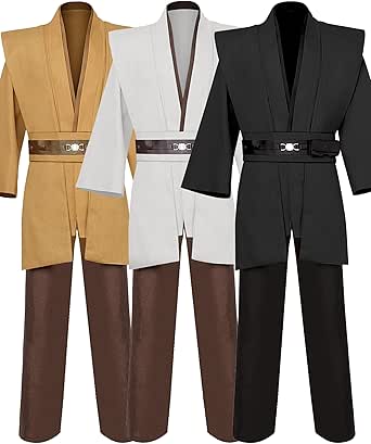 Amazon.com: Anakin Costume Adult Men Tunic Hooded Robe Outfits ...