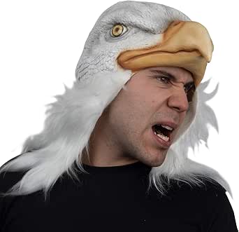 Amazon.com: Ghoulish Productions Eagle Helmet Halloween Latex Mask ...