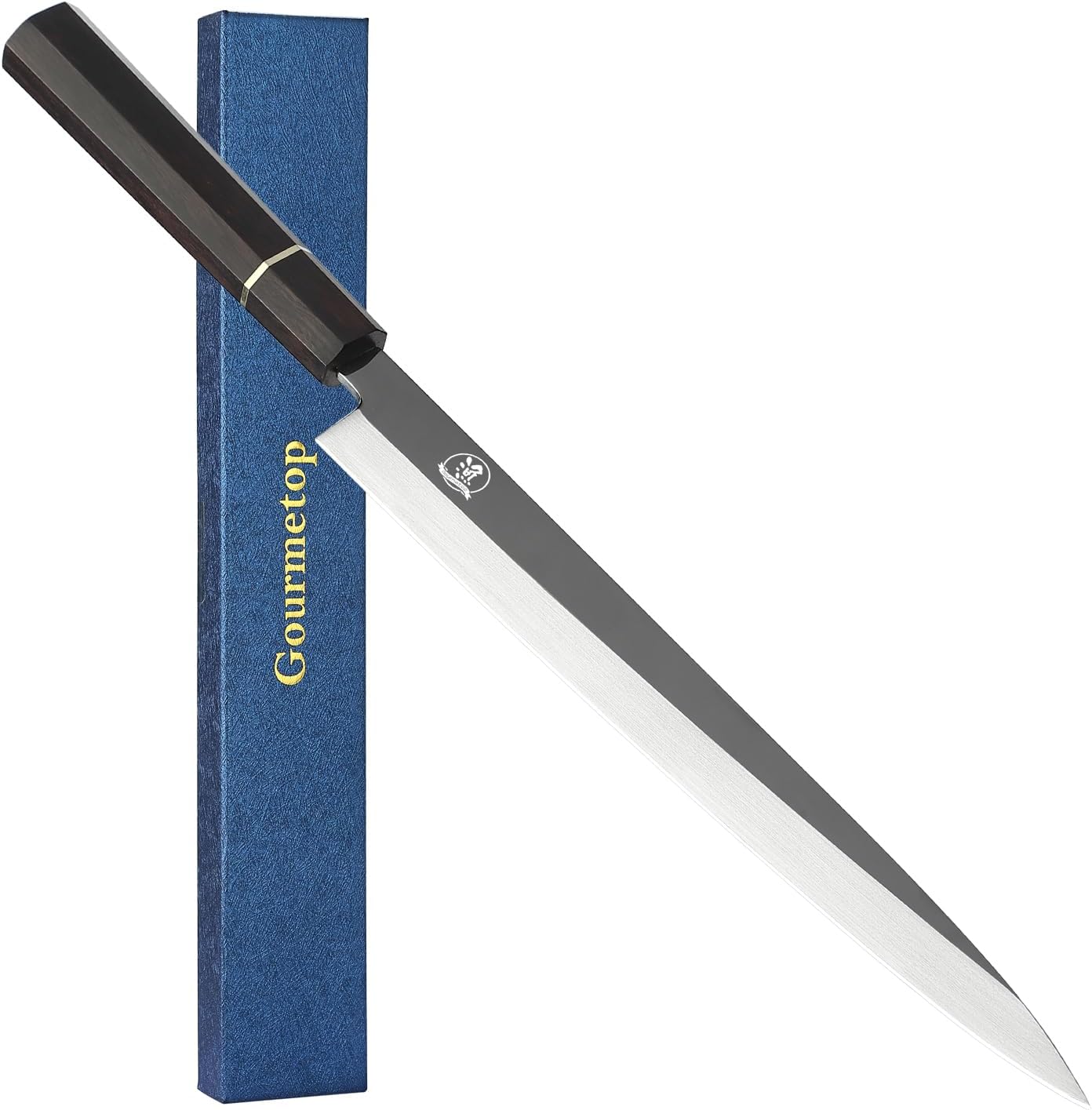 Gourmetop Sushi Knife Japanese Yanagiba Knife 10.5 Inch, VG10 Steel ...