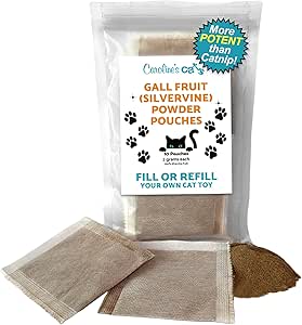 Caroline's Cats Silvervine Powder Packets for Cat Toys - Gall Fruit ...