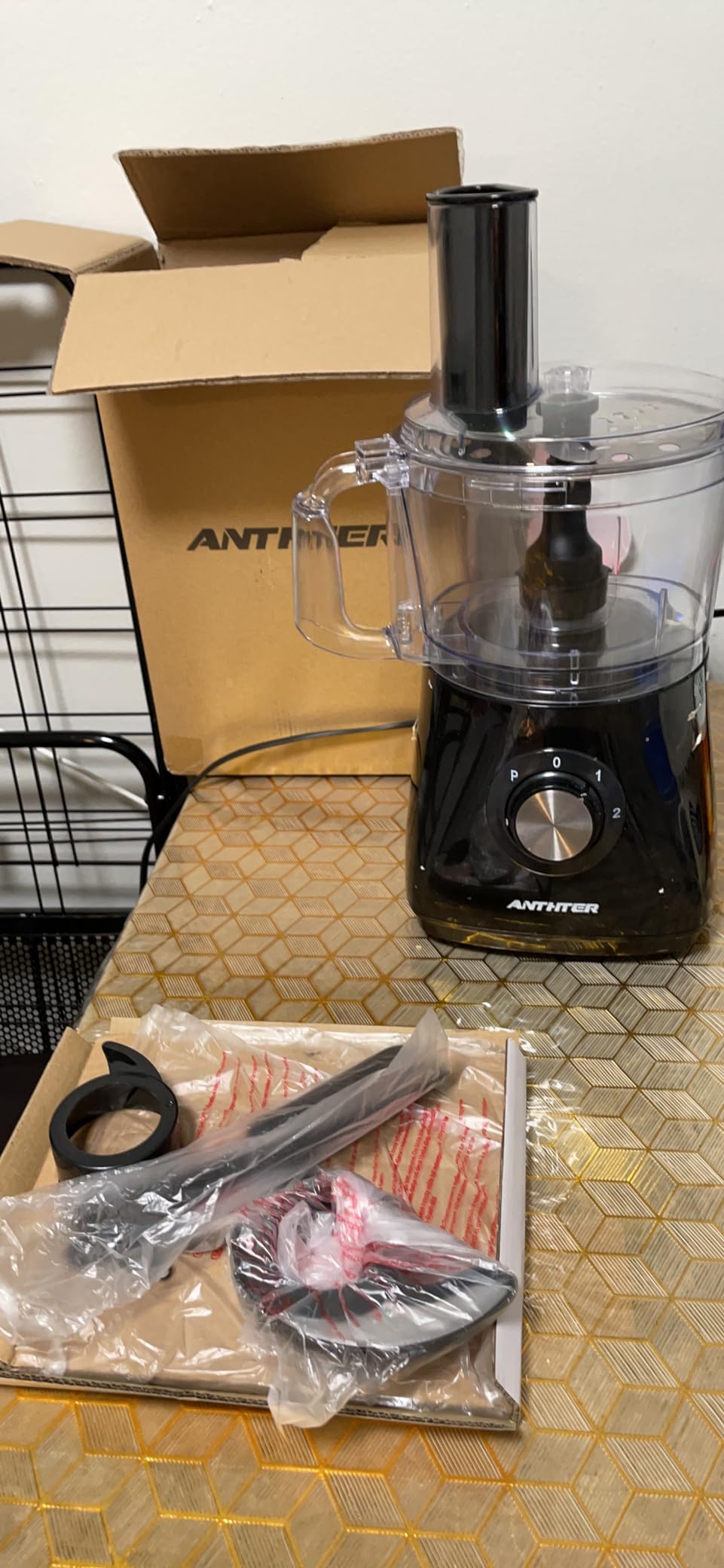 Amazon.com: Anthter 600W Professional Food Processor - 7 Cups ...