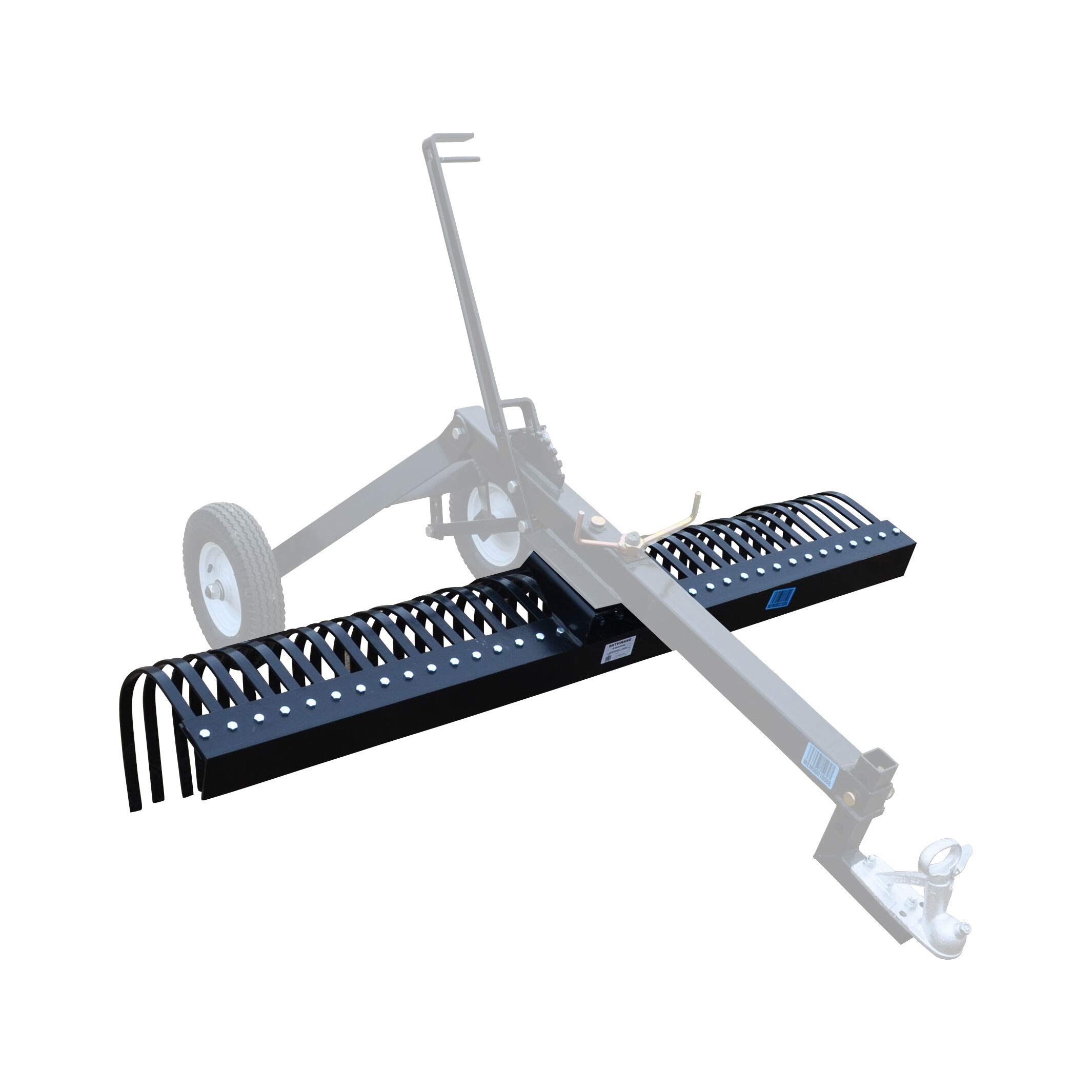 Buy Titan Attachments6' Landscape Rake Add-On Transformer Tow Frame ...