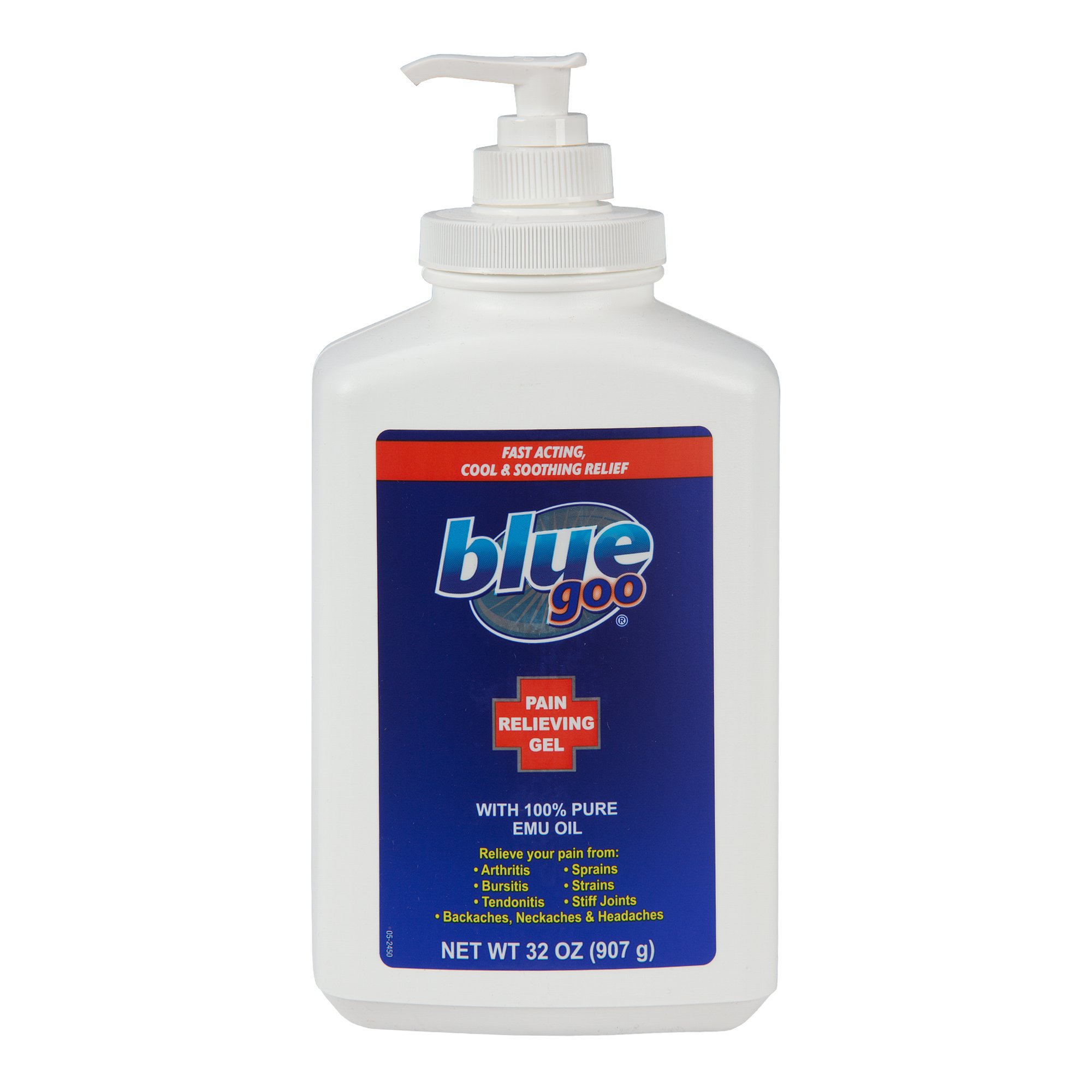 Buy BLUE GOO Pain Relieving Gel, 32 Ounce, Fast Acting, Cooling and ...