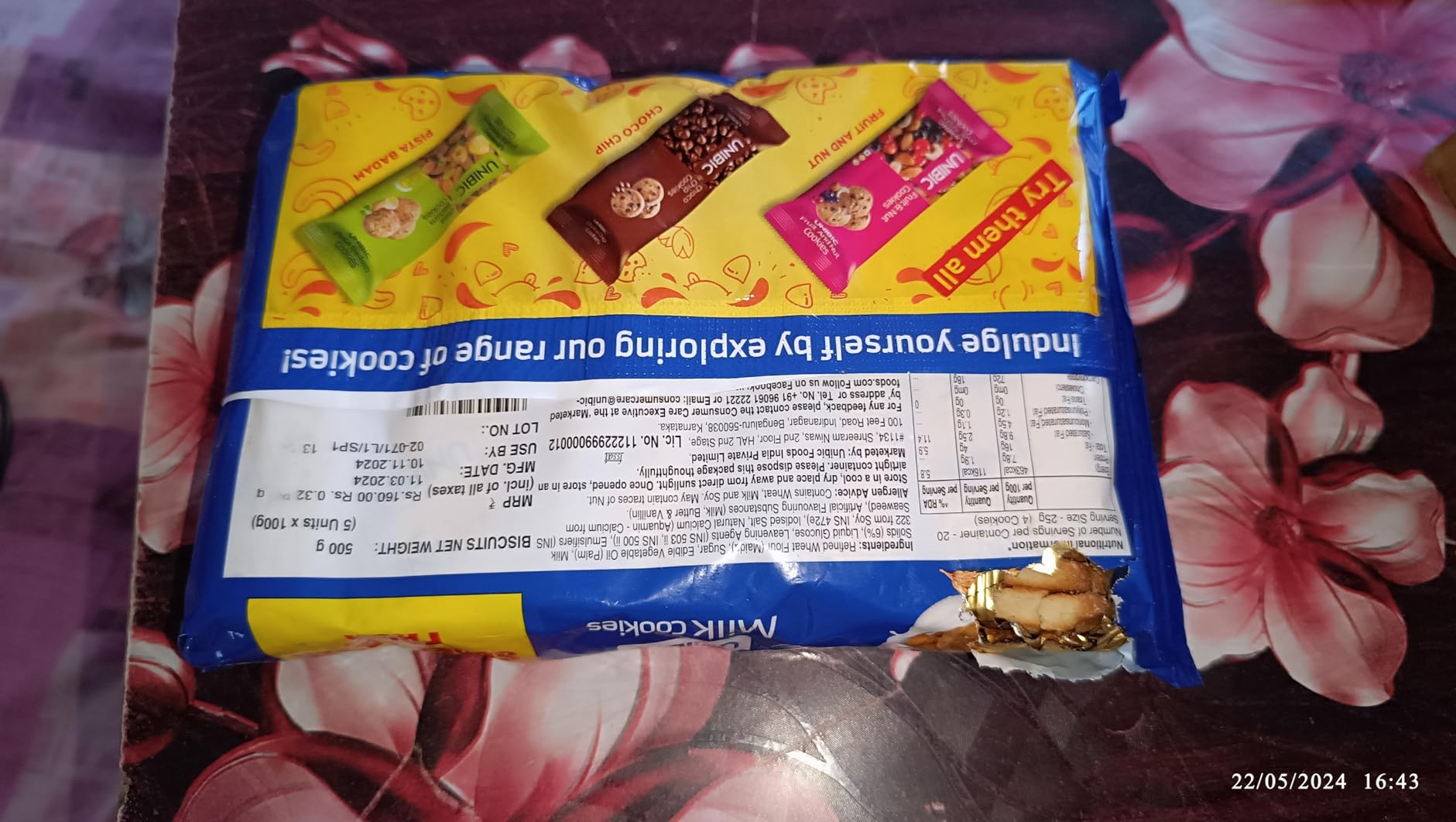 UNIBIC Cookies, Milk Cookies, 500g | Milk Biscuits : Amazon.in: Grocery ...