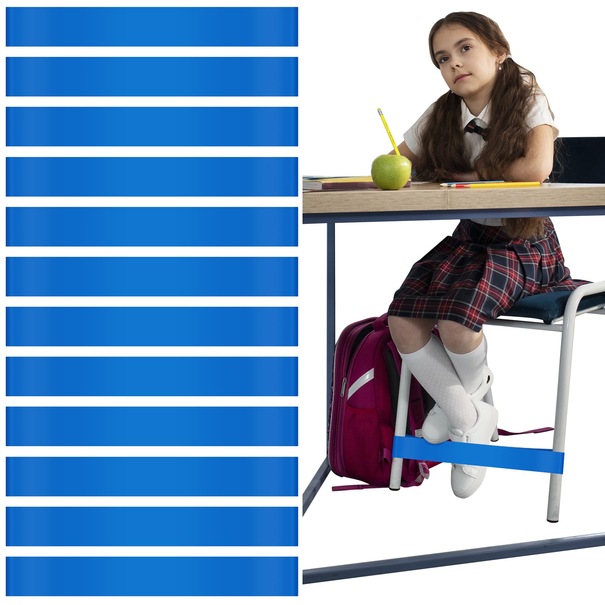 Amazon.com : 12 Pcs Chair Bands for Kids with Fidgety Feet for Chairs ...