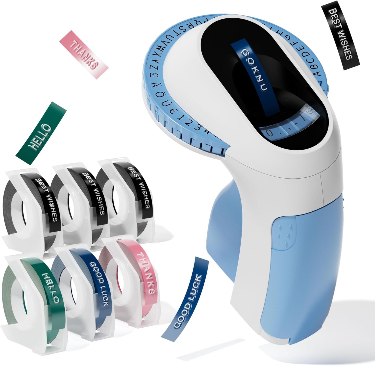 Dymo Omega Home Embossing Label Maker, Blue : Amazon.co.uk: Computers ...