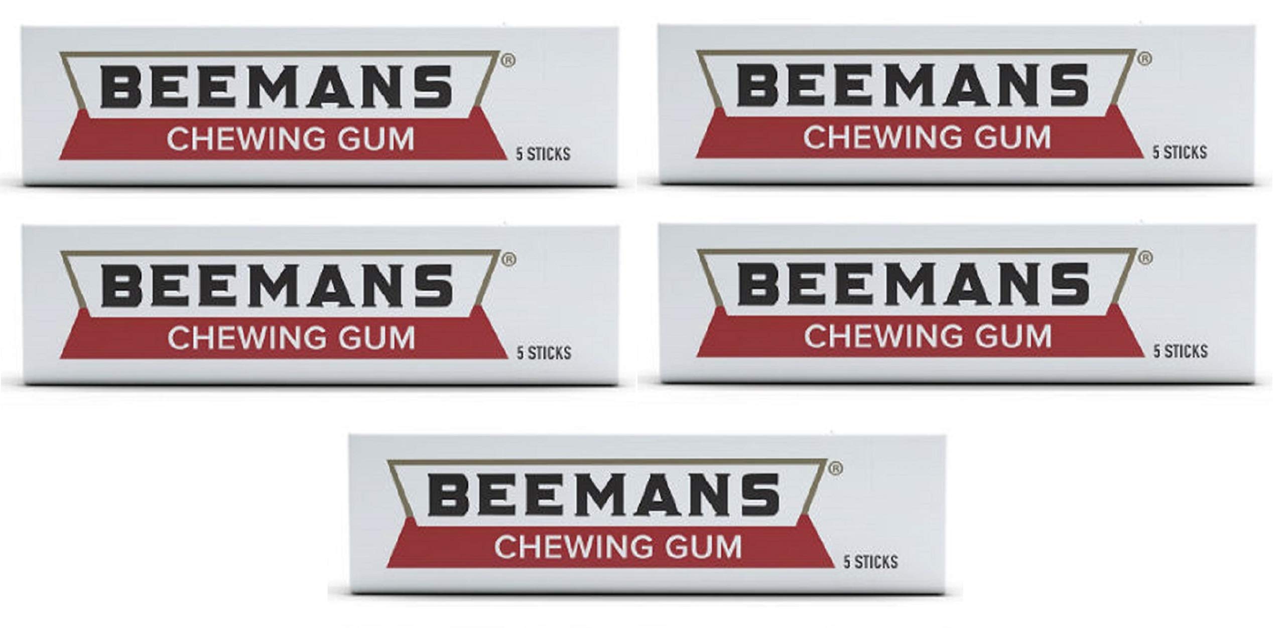 Amazon.com : Beemans Nostalgic Chewing Gum - 5 Pack : Grocery & Gourmet ...