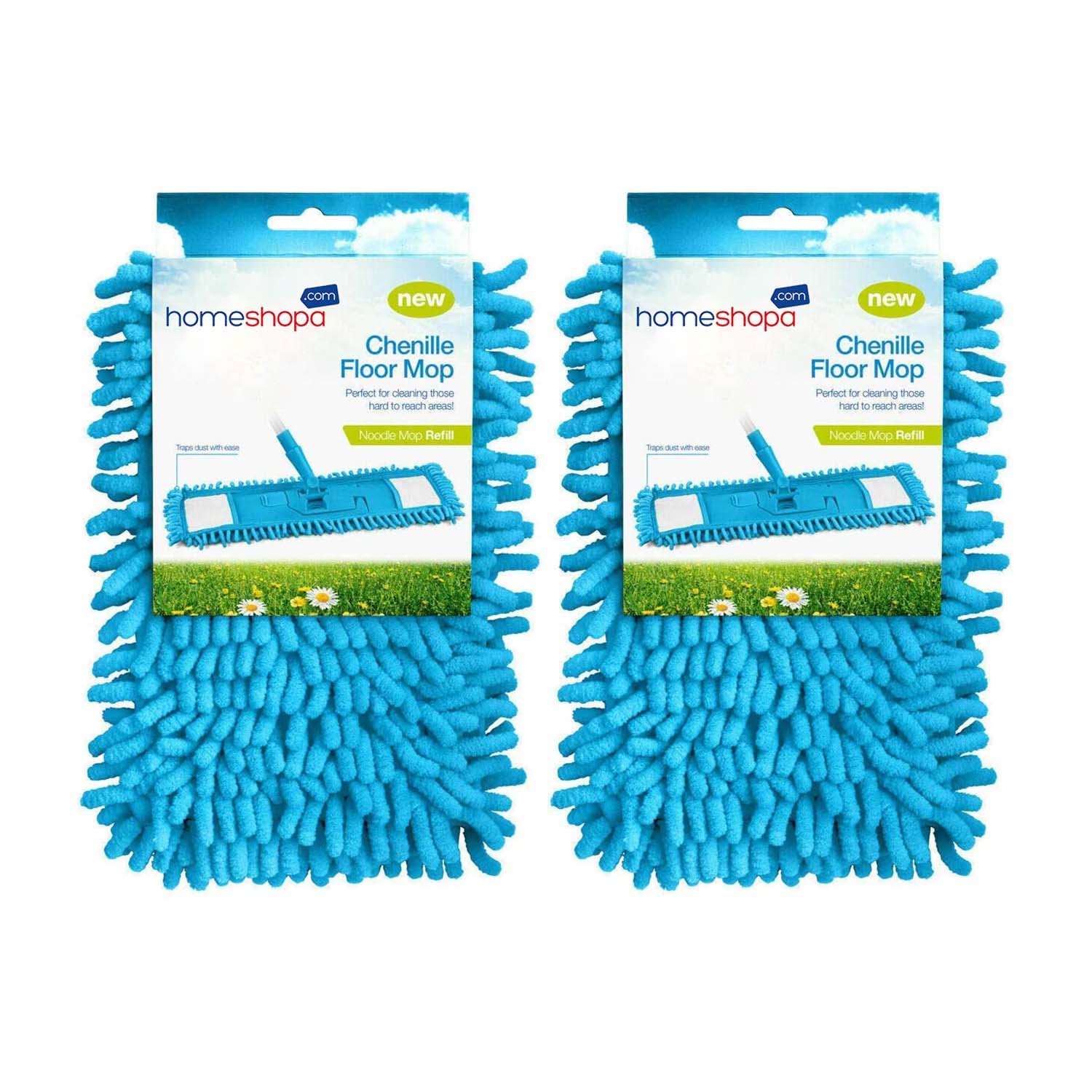 Homeshopa Microfiber Mop Pads, Replacement Cleaning Pads, Refill ...